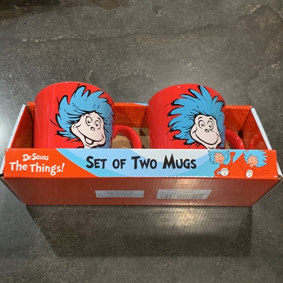 Dr. Seuss | Dining | Dr Seuss Mugs Thing And Thing 2 Set | Poshmark